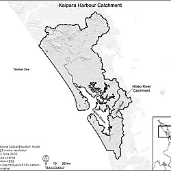 Map of the Kaipara catchment.