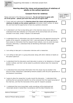 Informed consent form.