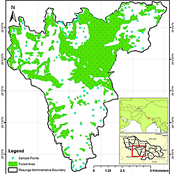 Location map of Resunga municipality of Gulmi district, Nepal as a ...