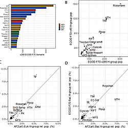 DPAM domain classification compared to ECOD experimental reference.
