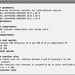 Example model using BNGL.