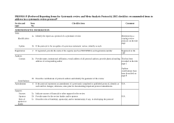 PRISMA-P (Preferred Reporting Items for Systematic review and Meta ...