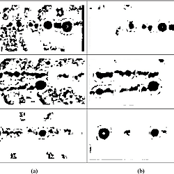 The resulting image after applying the Bernsen method.