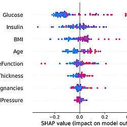 SHAP feature analysis summary chart.