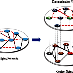 The sketch of a multiplex network used in our model.