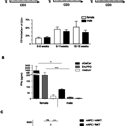Characterization of NKT cells frequencies and NKT cell specific IFNγ ...