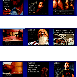 FDA-approved pictorial warning label images.