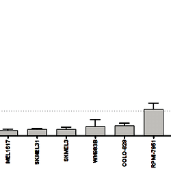 IC50 Values of a panel of melanoma cell lines exposed to the BRAF ...