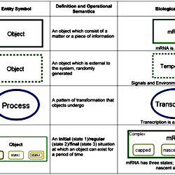 OPM entities with their symbols, definitions and operation semantics.