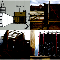Design and photographs of the wind simulator.