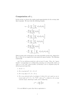 Interplay between Graph Topology and Correlations of Third Order in ...