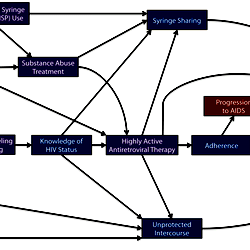 Conceptual framework of the HIV transmission agent-based model.