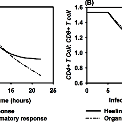Comparison of CD4+ T Cell: CD8+ T Cell ratio among healing response ...