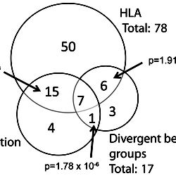 Overlap between sites of interest.