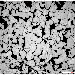 Metallographic structure of specimen.