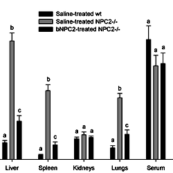 Effect of NPC2 replacement therapy on systemic organs and serum ...