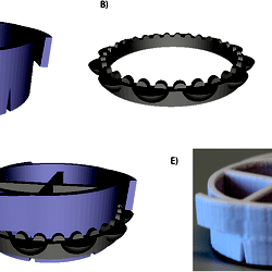 The design of the different parts comprising the custom cell stopper ...