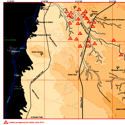Map of Egypt and of Wadi el-Sheikh.