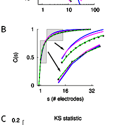 Model comparison based on the KS statistic.