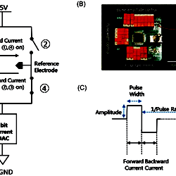 Biphasic electrical current stimulator.