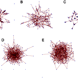 Examples of small-world network architectures.