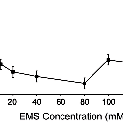 EMS dose response curve.
