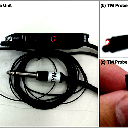 Modified clinical tympanic membrane probe.