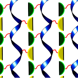 Graphic representation of the observed 2D lattice shown in Fig 8B.