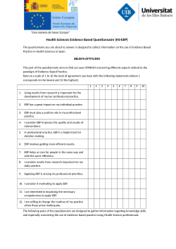 Health Sciences-Evidence Based Practice questionnaire (HS-EBP) for ...