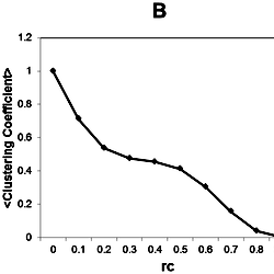 Minimum path length and the clustering coefficient.