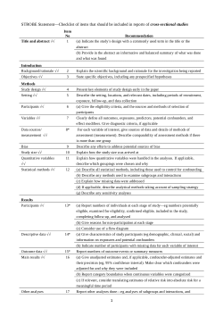 S1 STROBE checklist