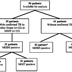 MODS positive in relation to Smear and MGIT, by patient.