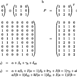 Two examples of the construction of bi-variant interaction models as ...