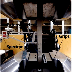 Test photo of MTS electronic universal testing machine.