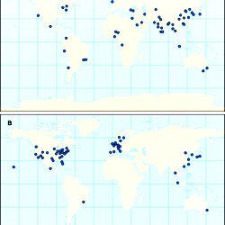 Map of the cities selected in (a) the population-based sample, n = 52 ...