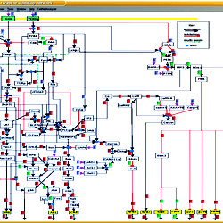 Logical Model of T Cell Activation (Screenshot of CellNetAnalyzer)