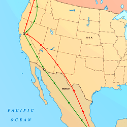 Map of Migration Route