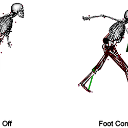 Body configurations at cable release, toe off, foot contact and knee ...