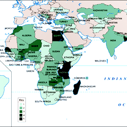 Map of DHS and MICS Surveys