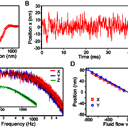 Calibration of the optical trap.