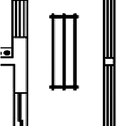 Multi-parallel lines with same gaps to represent windows.