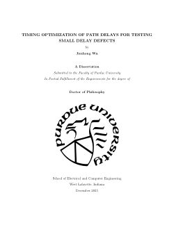 Item - Timing Optimization of Path Delays for Testing Small Delay ...