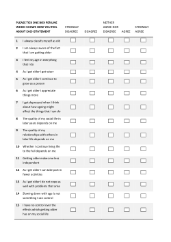 Development of the Brief Ageing Perceptions Questionnaire (B-APQ): a ...
