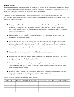 4. Focus Group Example Introduction and Consent Process from Understanding constraints to ...