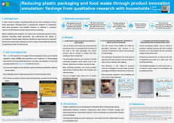 Reducing plastic packaging and food waste through product innovation ...