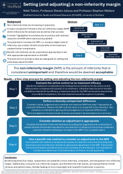 Setting (and adjusting) a non-inferiority margin