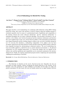 EACS 2016 paper - A Novel Methodology for Hybrid Fire Testing