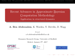 Recent Advances in Approximate Bayesian Computation Methodology ...