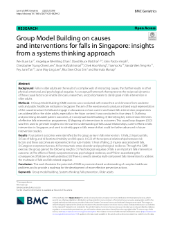 Group Model Building on causes and interventions for falls in Singapore ...