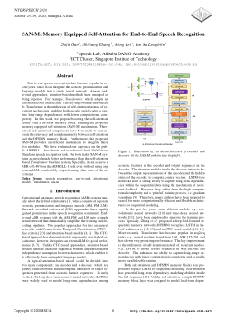 SAN-M: Memory equipped self-attention for end-to-end speech recognition